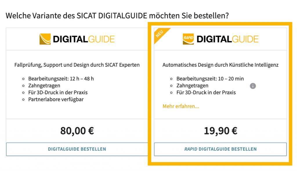 RAPID DIGITALGUIDE – SICAT
